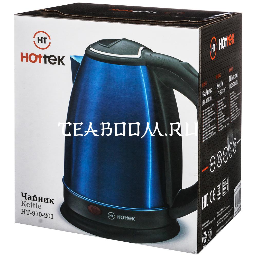 Купить чайник электрический из нерж. стали HOTTEK HT-970-201 синий в ...